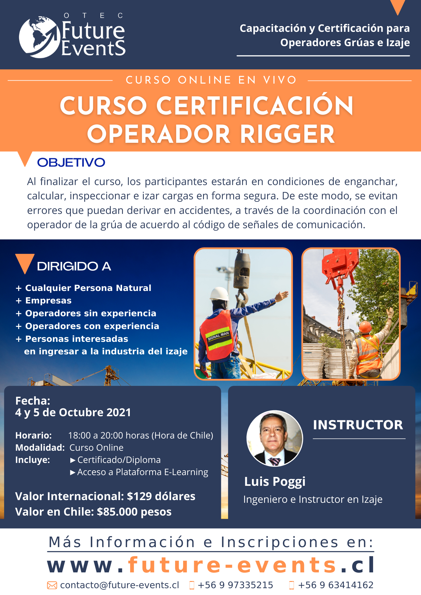 Curso Certificación Operador Rigger - Future Events